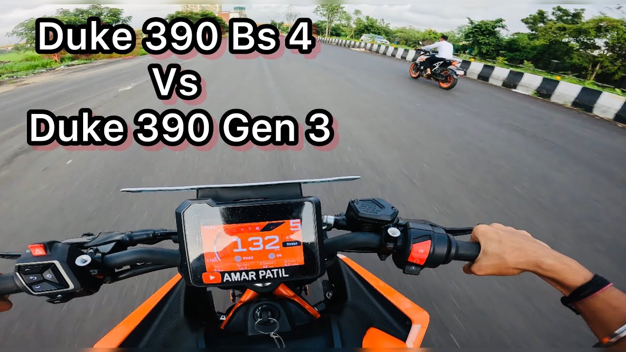 Duke 390 Bs 4 Vs New Duke 390 Gen 3 || Drag Race || Time Pass || Amar ...