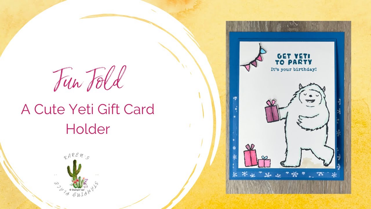 A Yeti To Party Gift Card Holder! - YouTube
