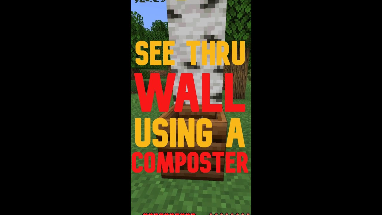 How to see through wall in Minecraft - YouTube