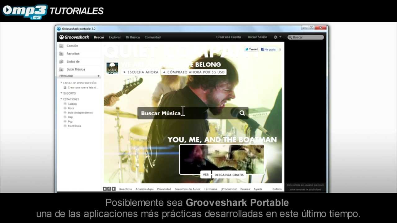 Grooveshark Portable - Tutorial - Mp3.es - YouTube