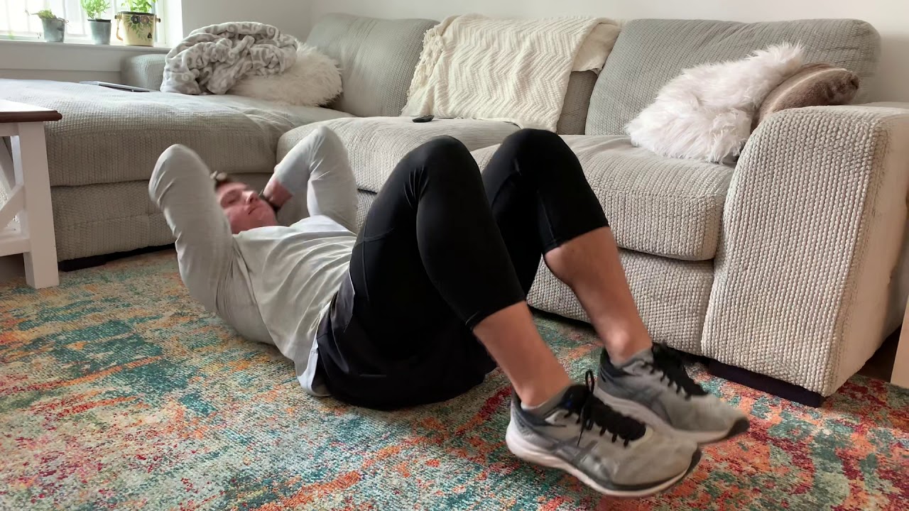 Knee in crunch - YouTube