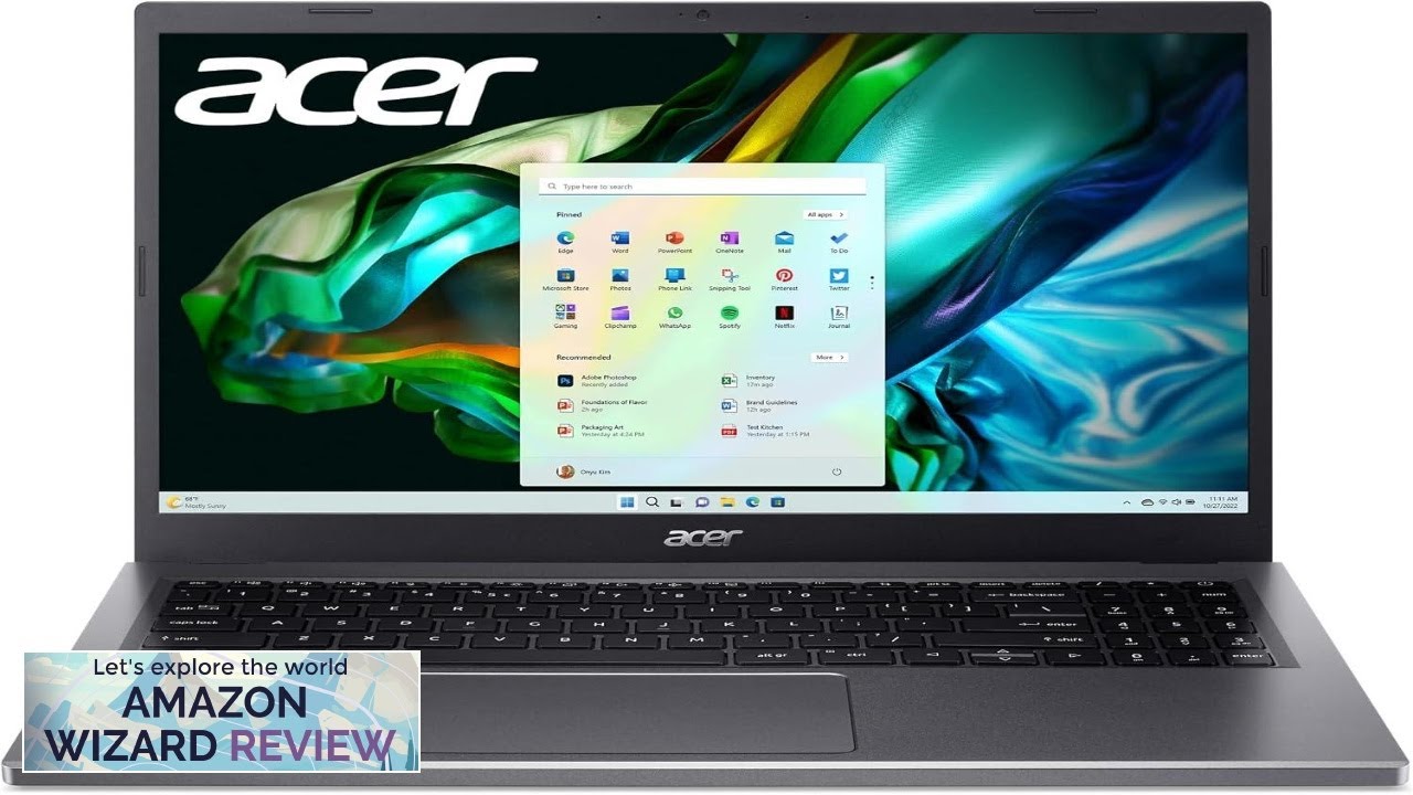 Acer Aspire 5 15 Slim Laptop 15.6" FHD 1920x1080 IPS Touch Review - YouTube