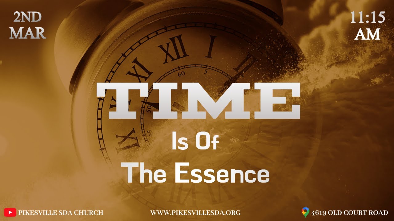 Time Is Of The Essence - YouTube
