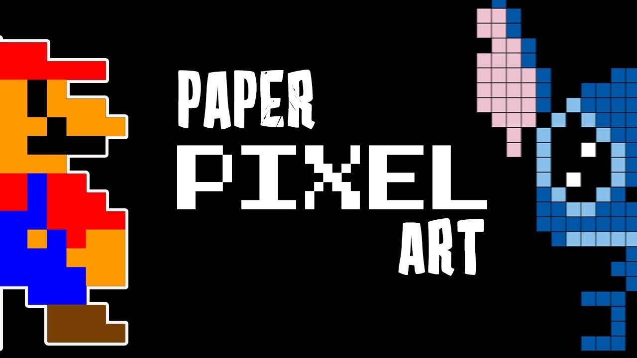 Paper PIXEL ART - YouTube
