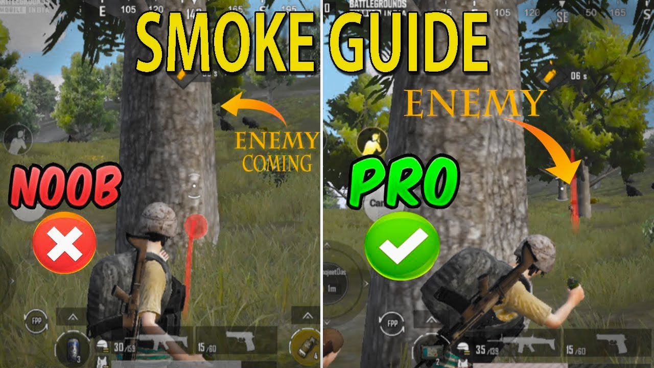 How to use Smoke Grenade Properly (BGMI and PUBG) Tips and Tricks ...