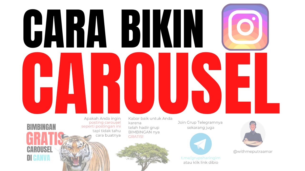 Cara Membuat Gambar Carousel Instagram di Canva - YouTube