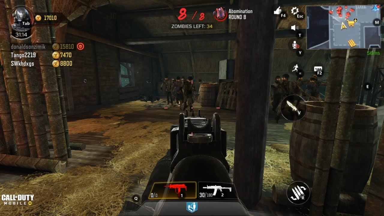 Killed all zombies horde and final boss in Call of Duty Mobile - YouTube