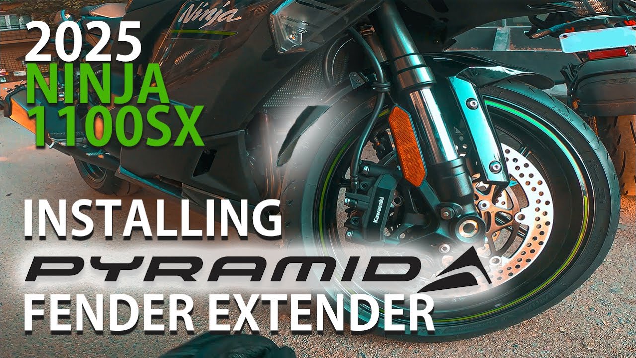 INSTALLING PYRAMID FENDA EXTENDA on MY NEW NINJA 1100SX 2025 ...