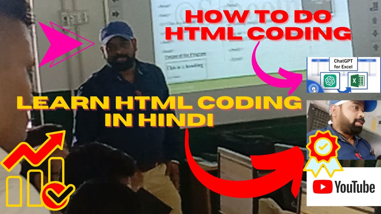 html coding हिंदी में सीखे | कैसे html coding करते हैं | #excel # ...