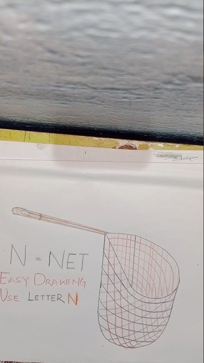 How To Draw A Net from Letter N very easy step 😀#shorts #viral #art # ...
