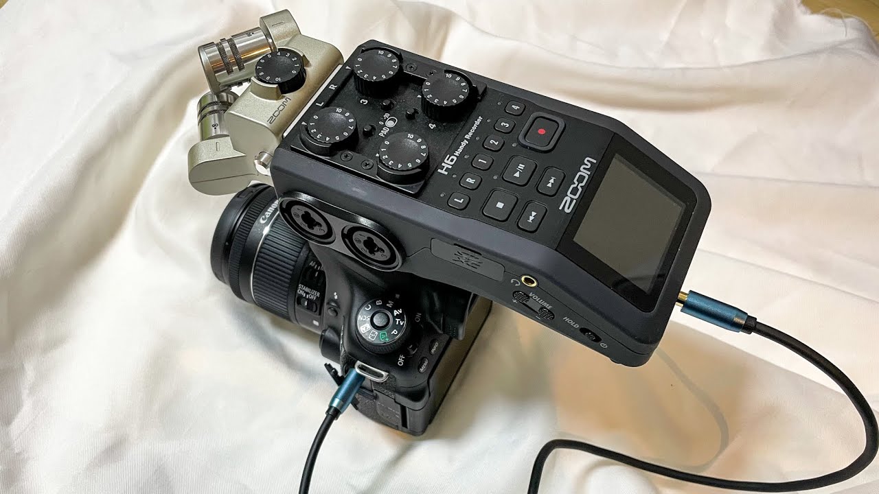 canon dslr external microphone test (CANON 70D + ZOOM H6) - YouTube