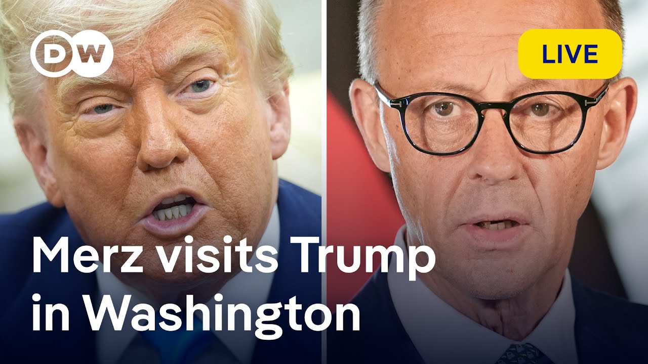 German Chancellor Friedrich Merz visits Donald Trump in Washington | DW ...