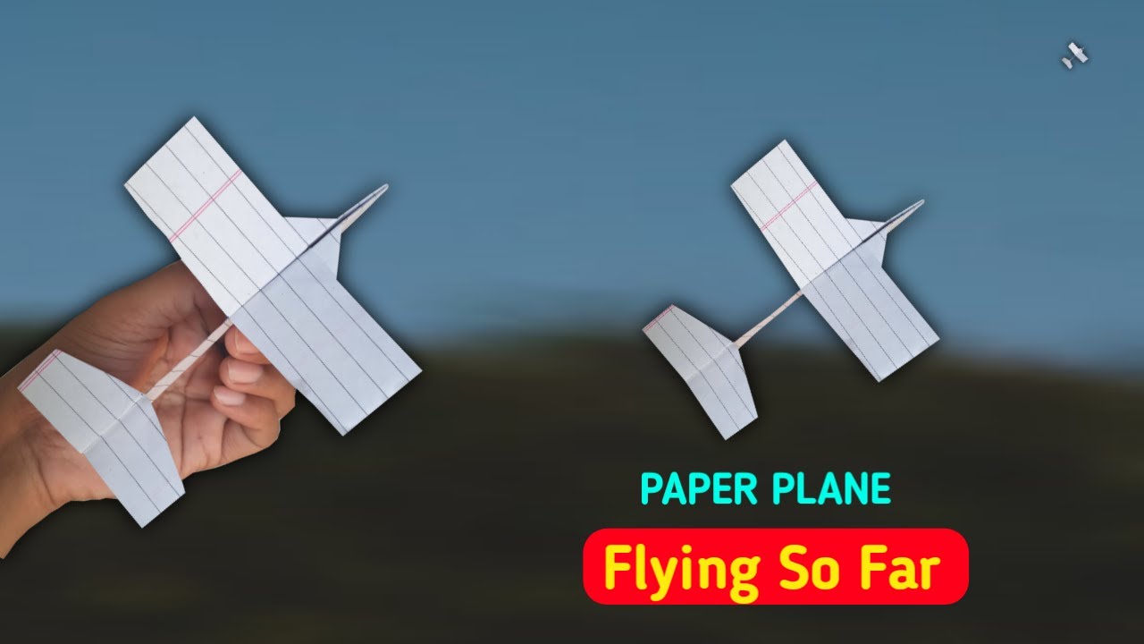 How To Make Paper Plane / Notebook Flying airplane, Flying So Far ...