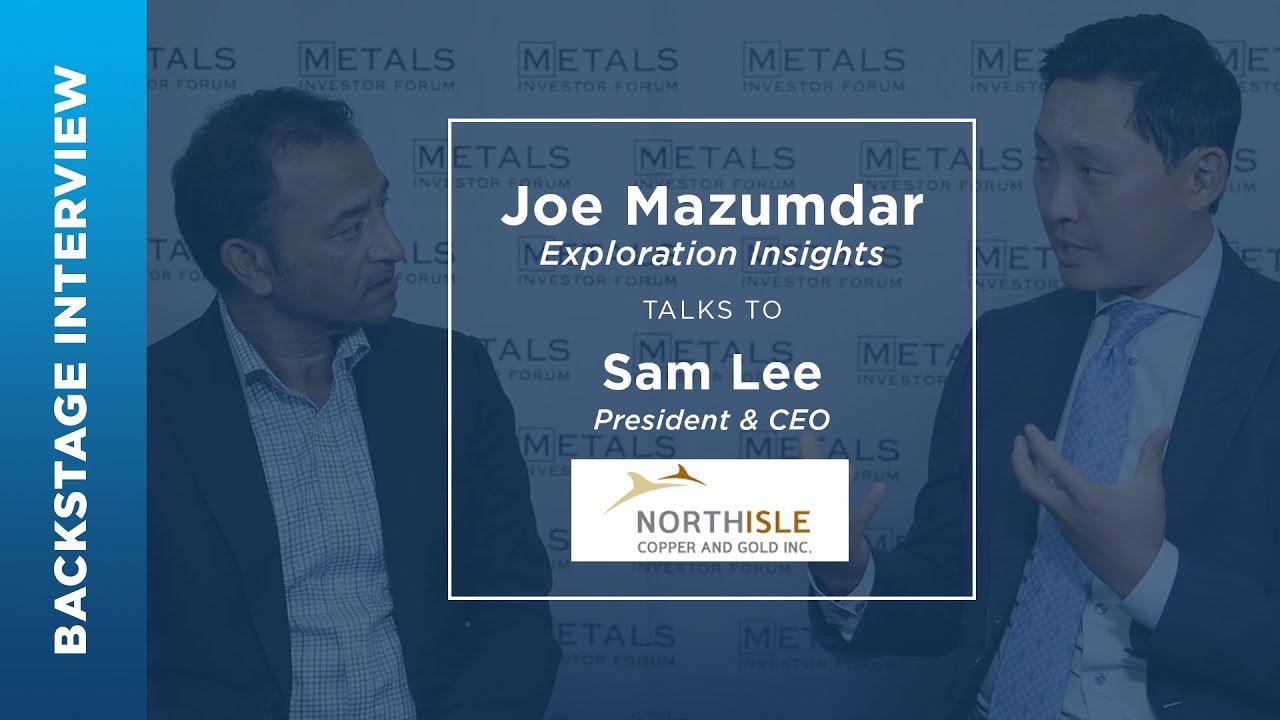 Sam Lee of Northisle Copper and Gold talks to Joe Mazumdar at the Sep ...