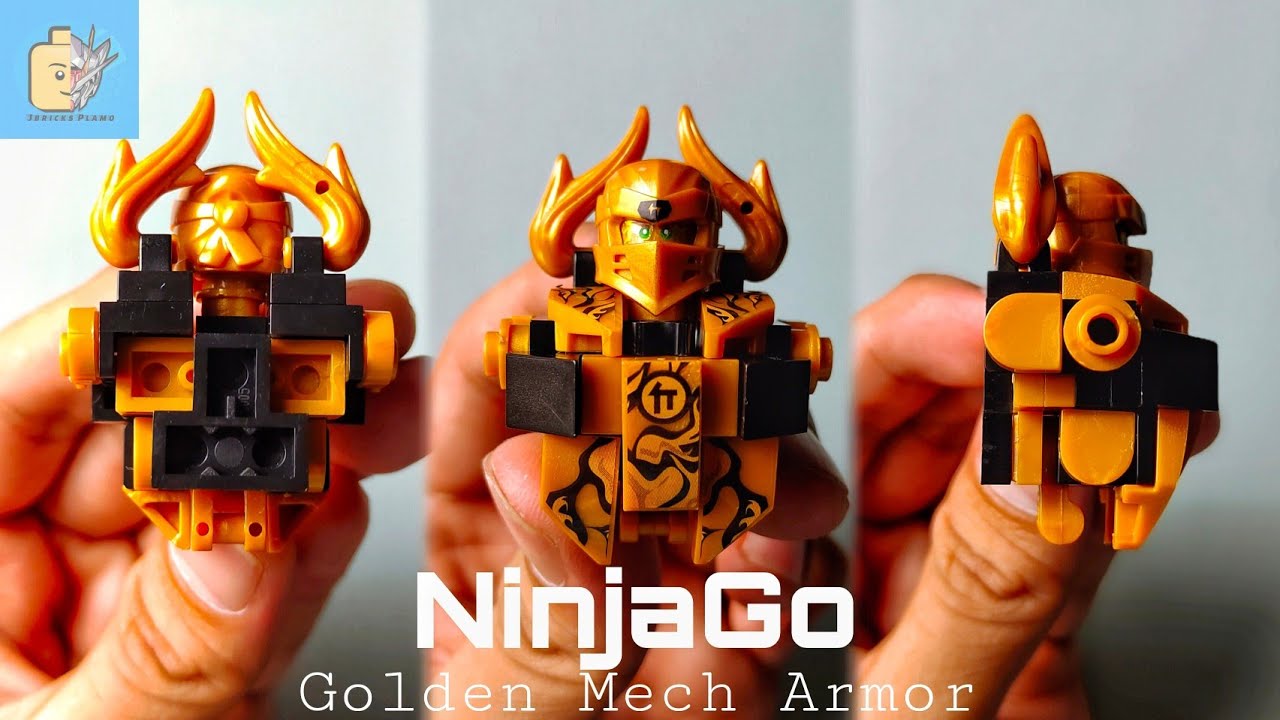 NinjaGo Golden Mech Armor Speed Build 4k | LEGO Compatible #fyp - YouTube
