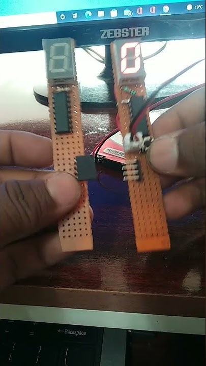 Sevensegment Display Using Cd4026 Iccbtronics Youtube 