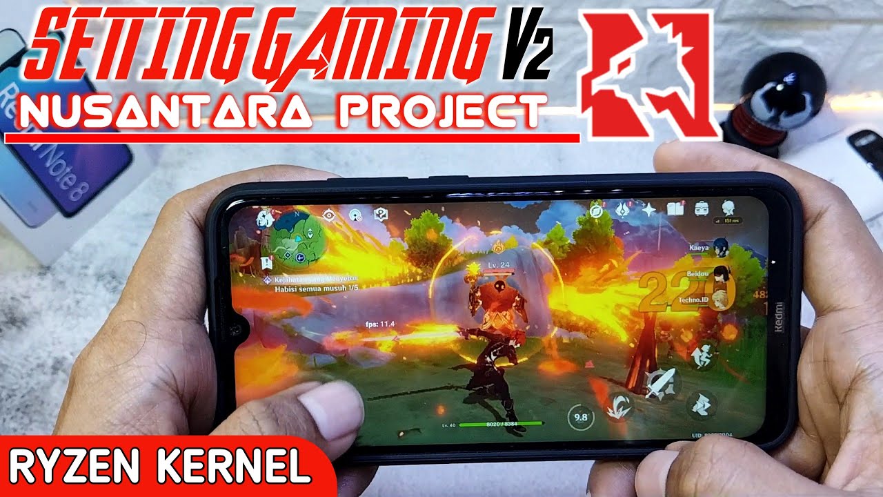 Set-Up Gaming NUSANTARA PROJECT V1.1 di XIAOMI Redmi NOTE 8 | Ryzen Kernel + Modul Gaming ...