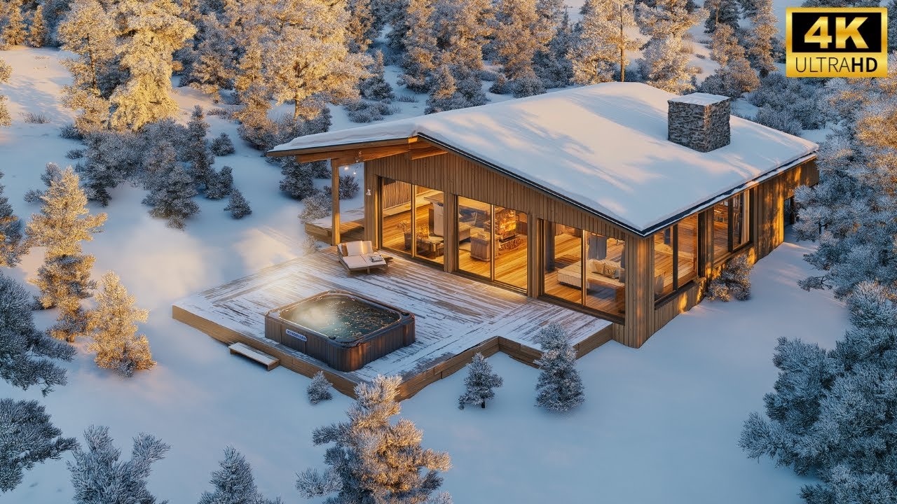 Inside a Sustainable Winter Cabin - Full Interior Design and ...