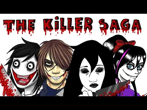 THE KILLER SAGA (JEFF, HOMICIDAL LIU, JANE & NINA THE KILLER) | TOP Draw My Life Creepypasta