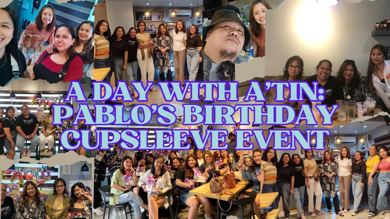 A day With A'tin: Pablo's Birthday Cupsleeves Event - YouTube