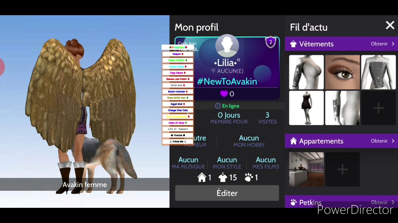 MOD MENU avakinLIFE 🕹 FR / lien dans la description - YouTube