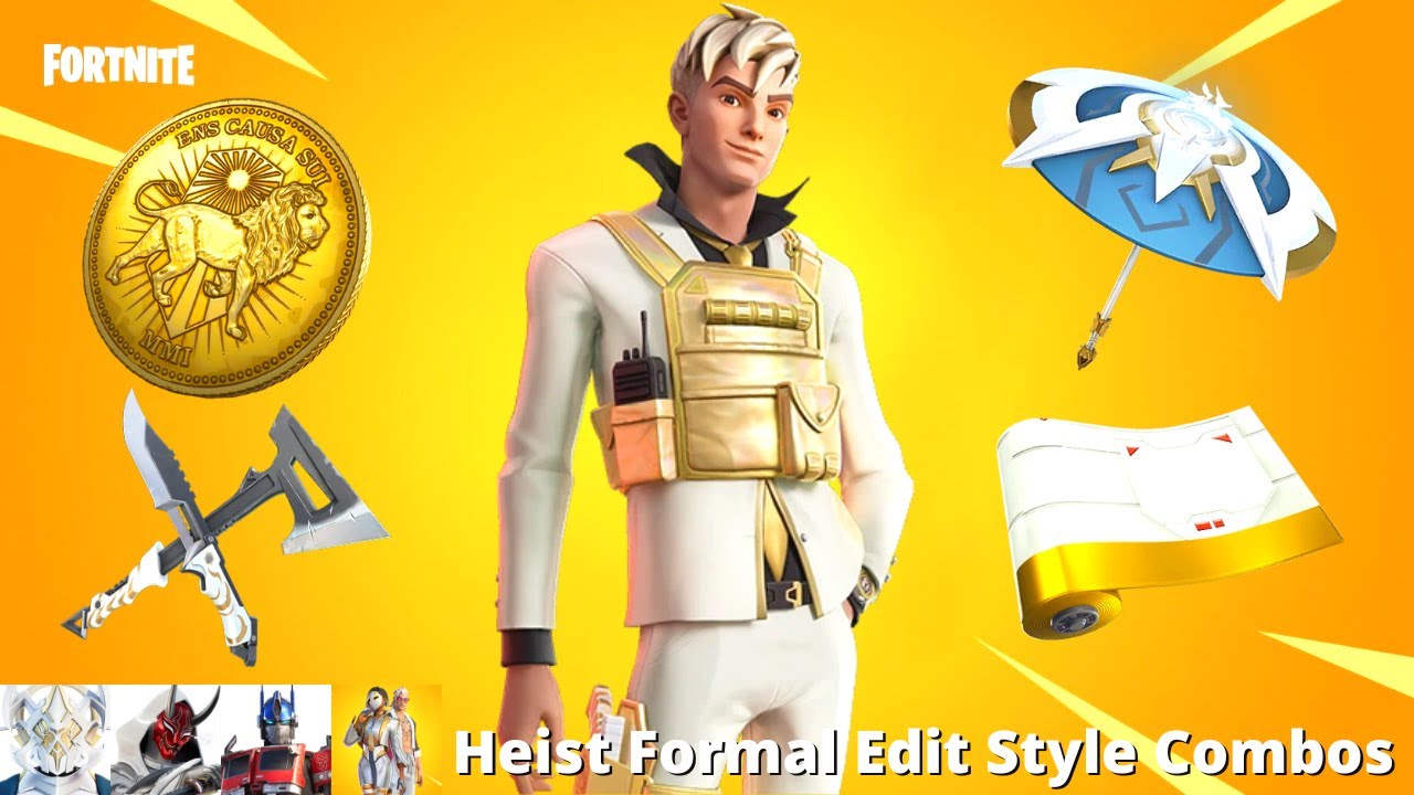 HEIST FORMAL NOLAN CHANCE Edit Style Combos (Fortnite Battle Royale ...