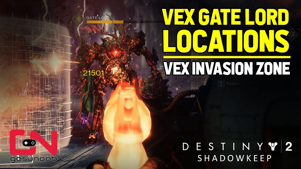 Vex Gate Lord Locations - Vex Invasion Zone Destiny 2 - YouTube