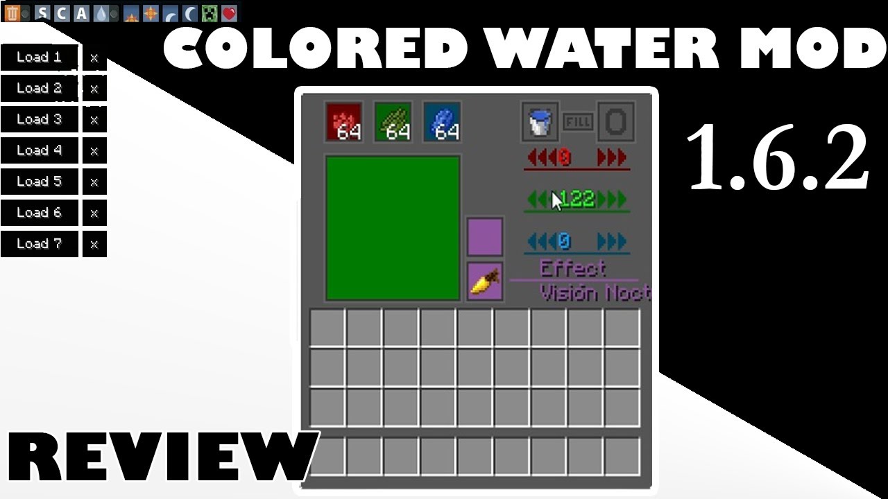 Minecraft PC: REVIEW COLORED WATER MOD ESPAÑOL 1.6.2 - YouTube