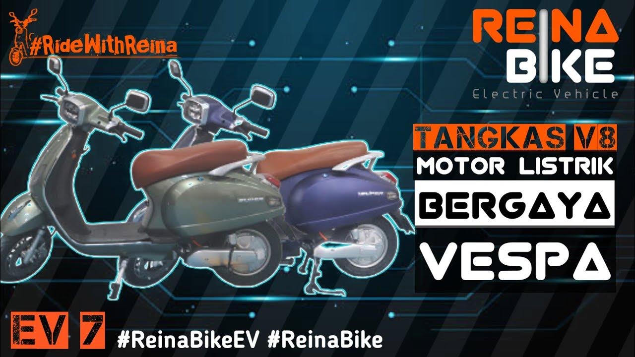 Motor Listrik Serupa Vespa Matic || Tangkas V8 || EV7 - YouTube