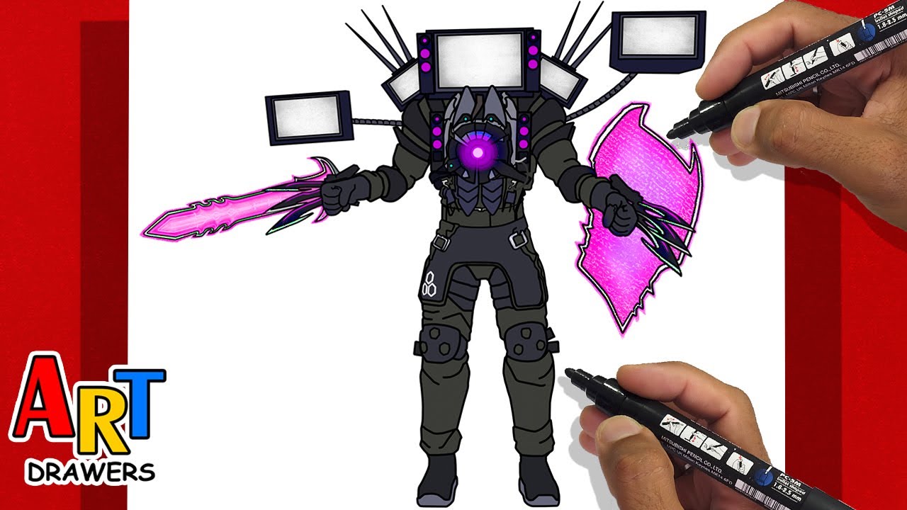 Skibidi Toilet 79: How To Draw TITAN TV MAN (Cinema Titan) UPGRADED 😱📺 ...