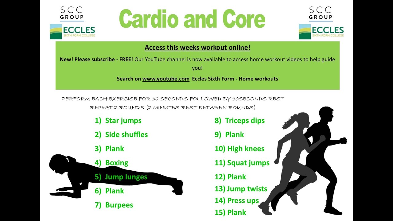 Cardio/core workout - YouTube