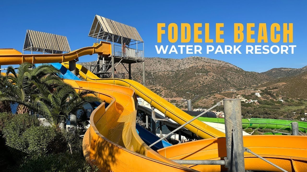 Fodele Beach Water Park Resort, Crete. 5 star all inclusive hotel tour ...