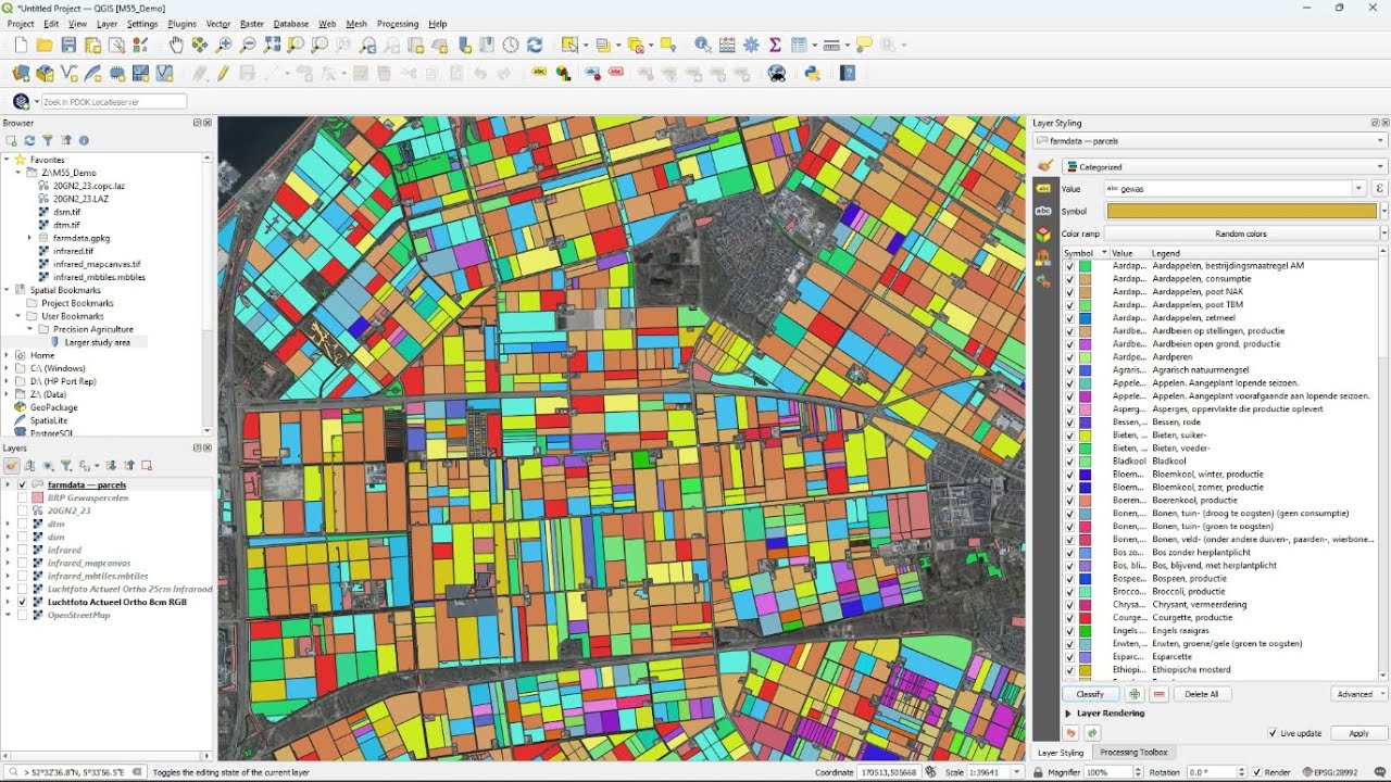 Load Open Data for the Netherlands in QGIS with the PDOK Services Plugin - YouTube