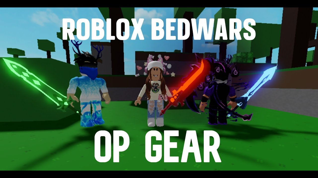 We used the most OP GEAR to WIN in ROBLOX BEDWARS - YouTube
