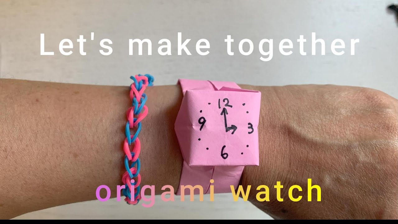 How to fold an Origami Watch~Step by Step~ Tutorial - YouTube