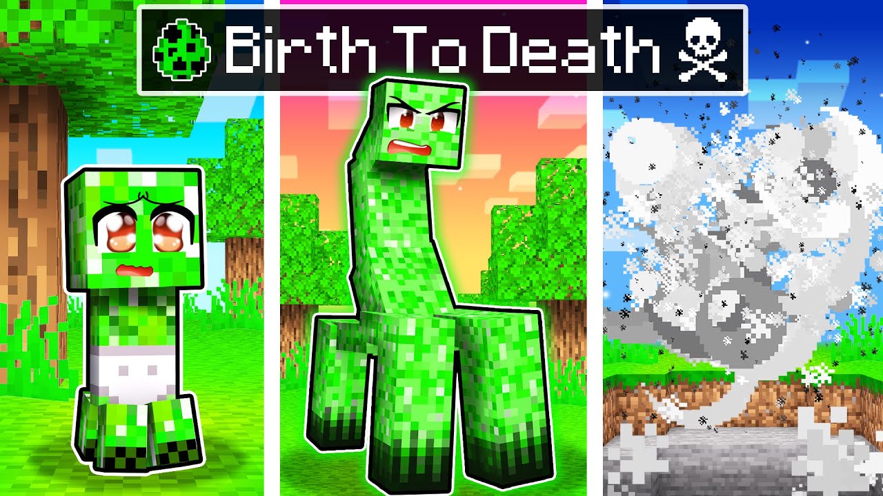 BIRTH to DEATH of a MUTANT CREEPER in Minecraft! - YouTube