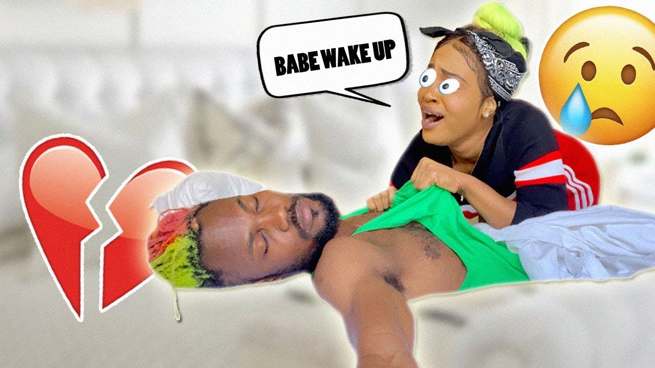 Not Waking Up Prank On Girlfriend Cute Reaction Youtube