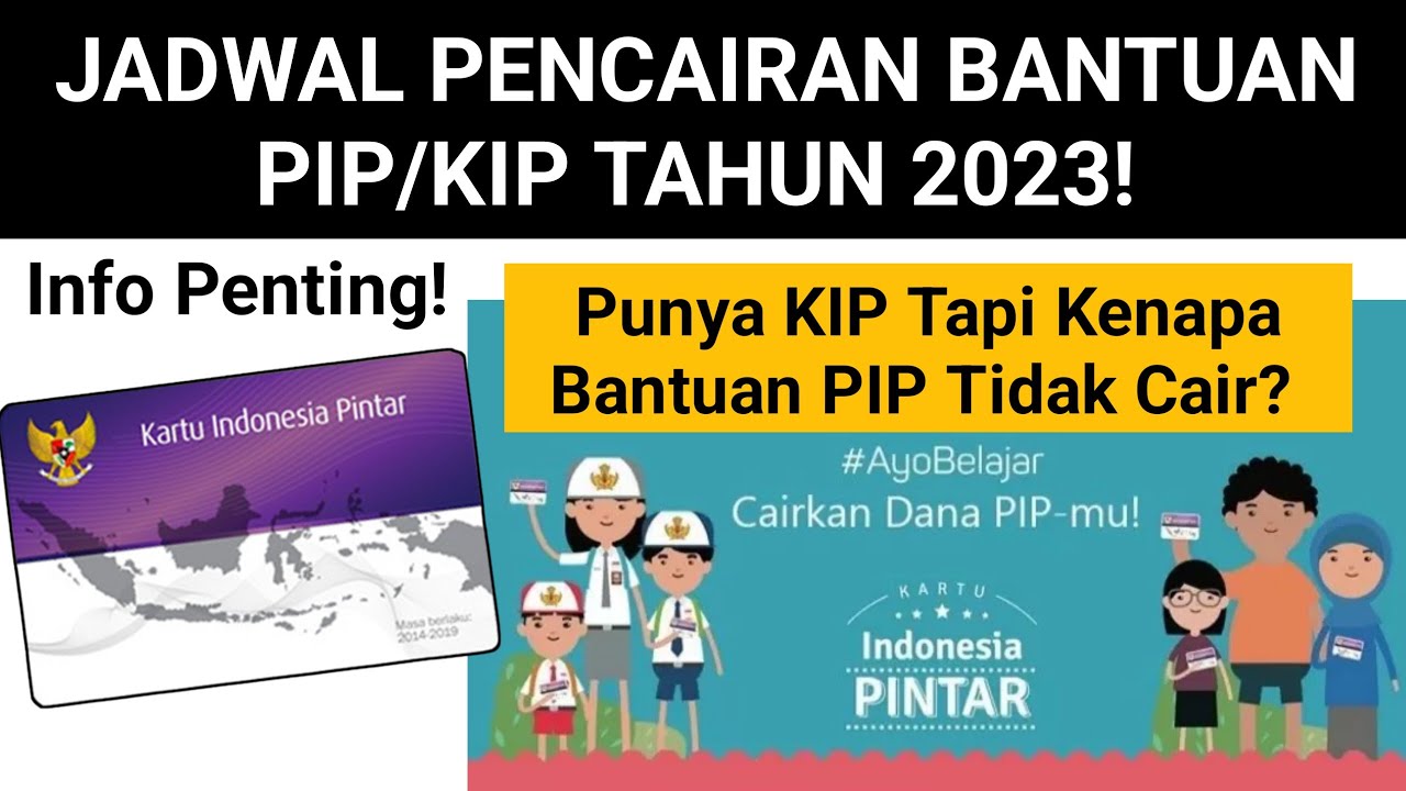 JADWAL PENCAIRAN BANTUAN PIP TAHUN 2023 / KAPAN PIP 2023 CAIR? - YouTube