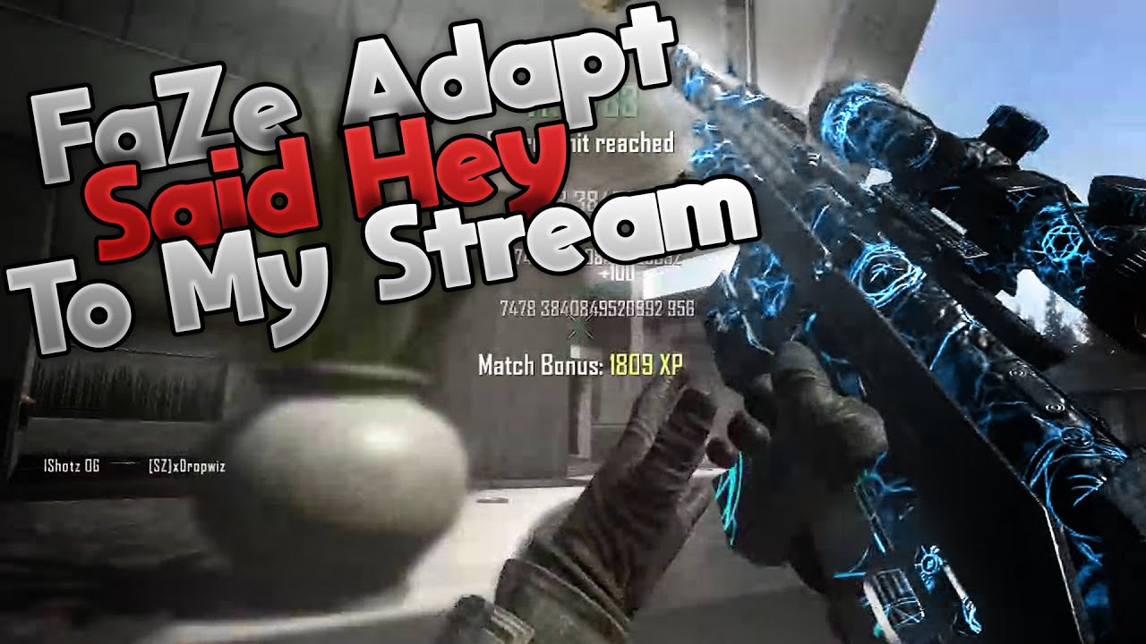 FaZe Adapt Said Hey To My Stream (Stream Highlights/15 Trickshots ...