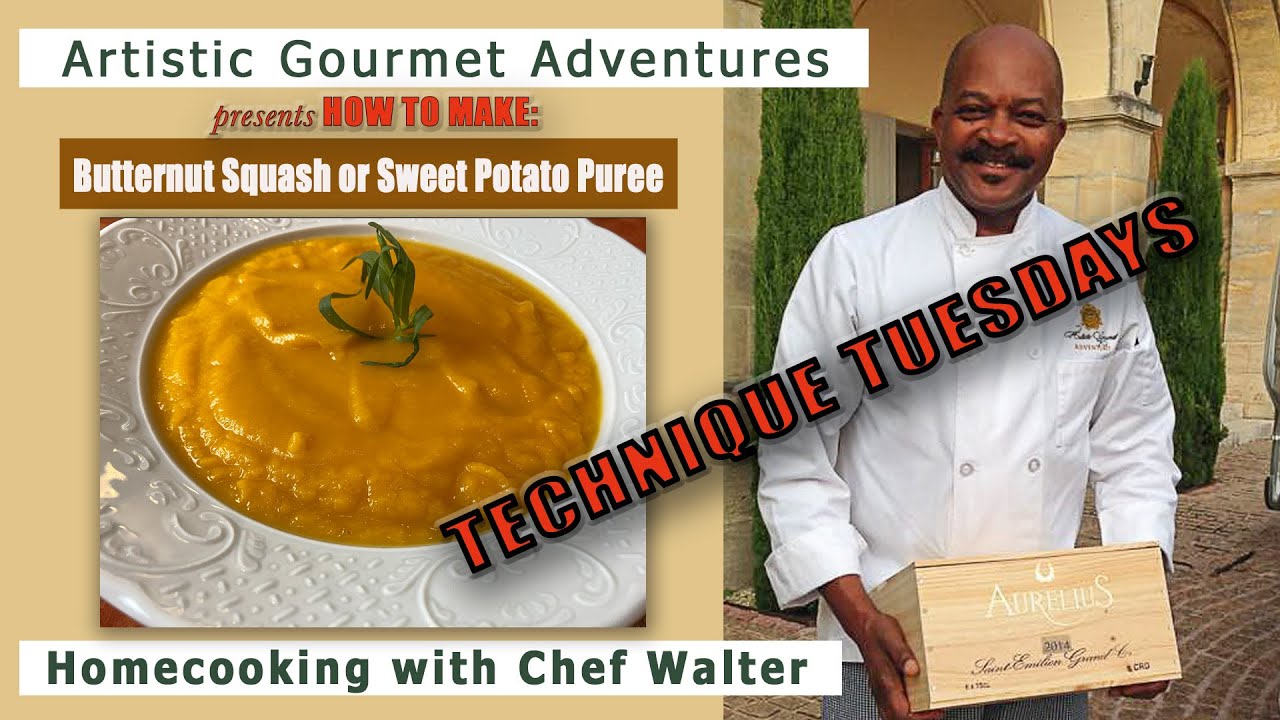 Butternut Squash or Sweet Potato Puree Recipe - YouTube