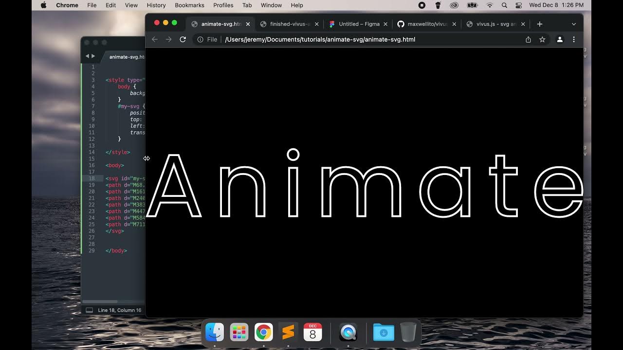 SVG Animation Using vivus.js - YouTube