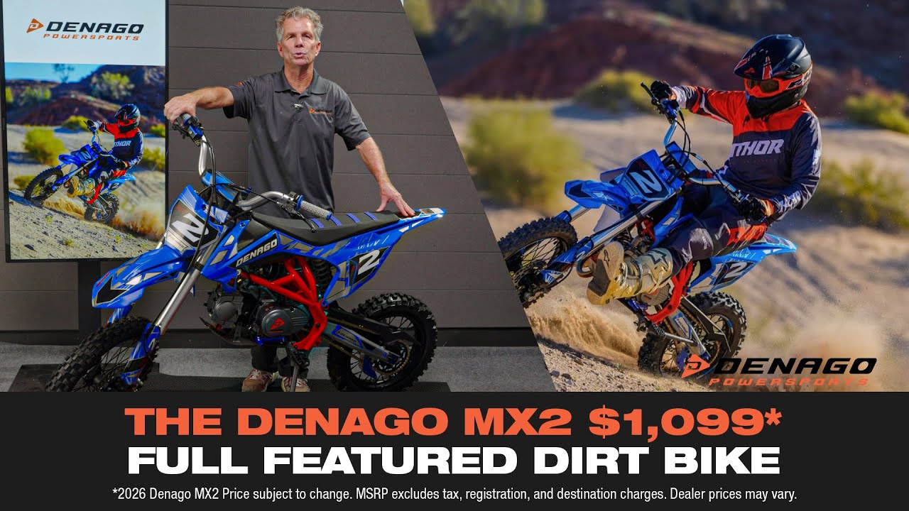 The 2026 Denago MX2 Dirt Bike $1,099* - YouTube