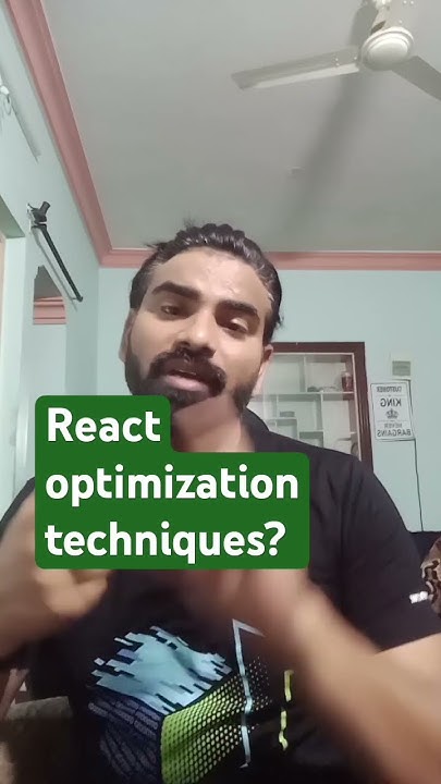 React optimization techniques? - YouTube