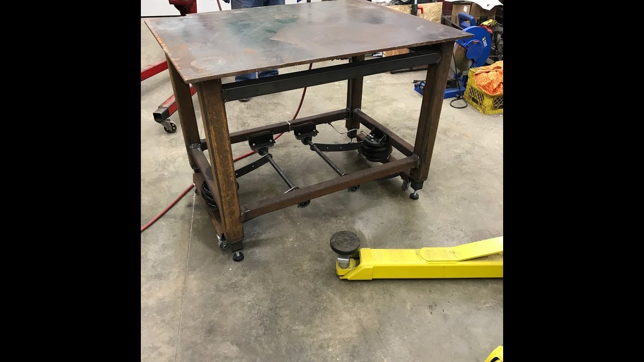 Airbagged Fab Table Build - YouTube