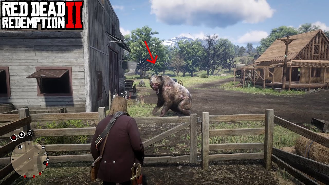 there is a grizzly bear attack on NPCs in Valentine - #rdr2 - YouTube