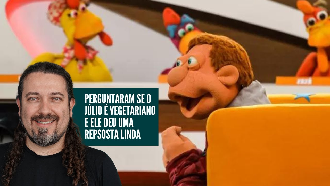 Júlio do Cocoricó dá resposta linda ao ser indagado sobre ser ...