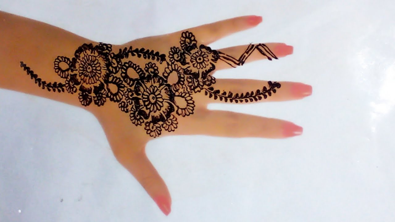 One hand top mehendi designs Heena Mehandi Designs - YouTube
