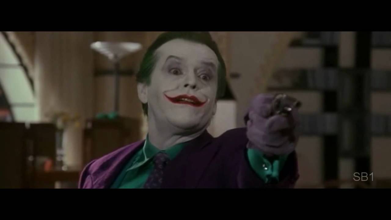 The Dark Knight V The Joker (Christian Bale V Jack Nicholson) - YouTube