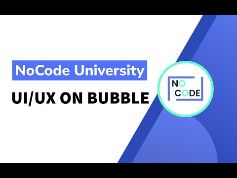 [Basics of Bubble] - UI/UX on Bubble - YouTube