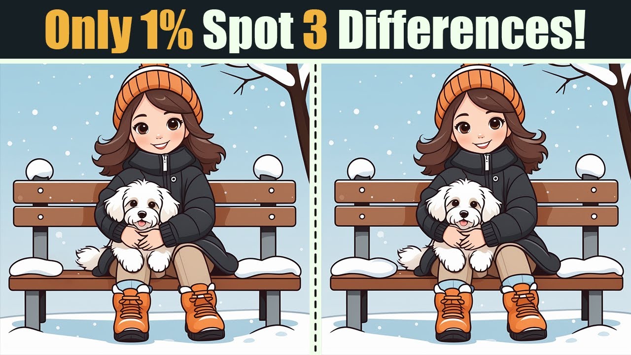 Spot The Difference : Only 1% Spot 3 Differences! | Find The Difference ...